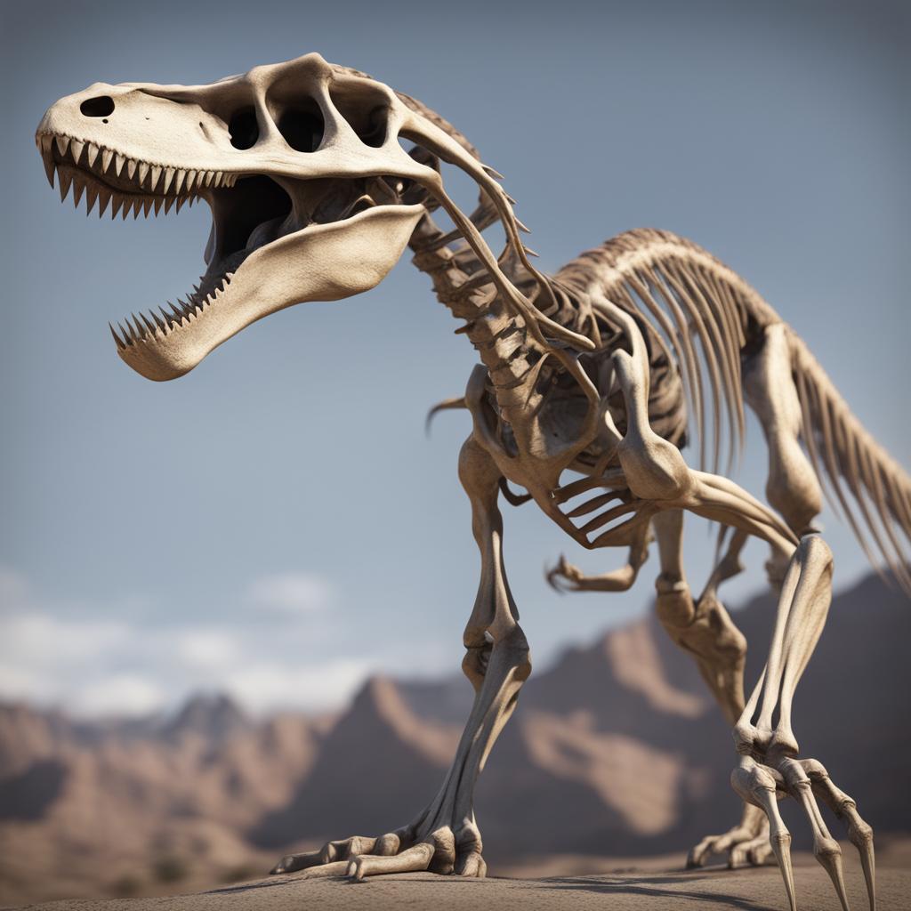 Free utahraptor skeleton AI Image | 10021460