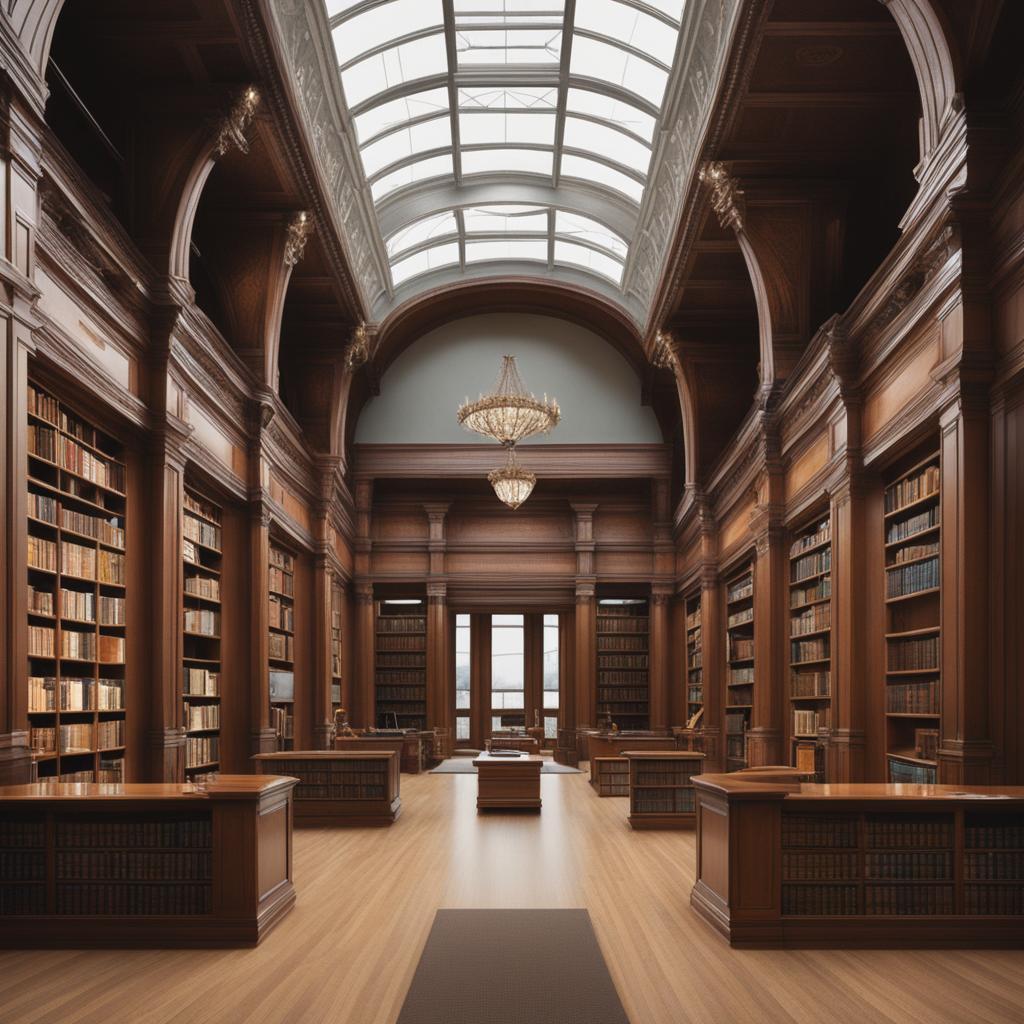 Free library interior AI Image | 10140713