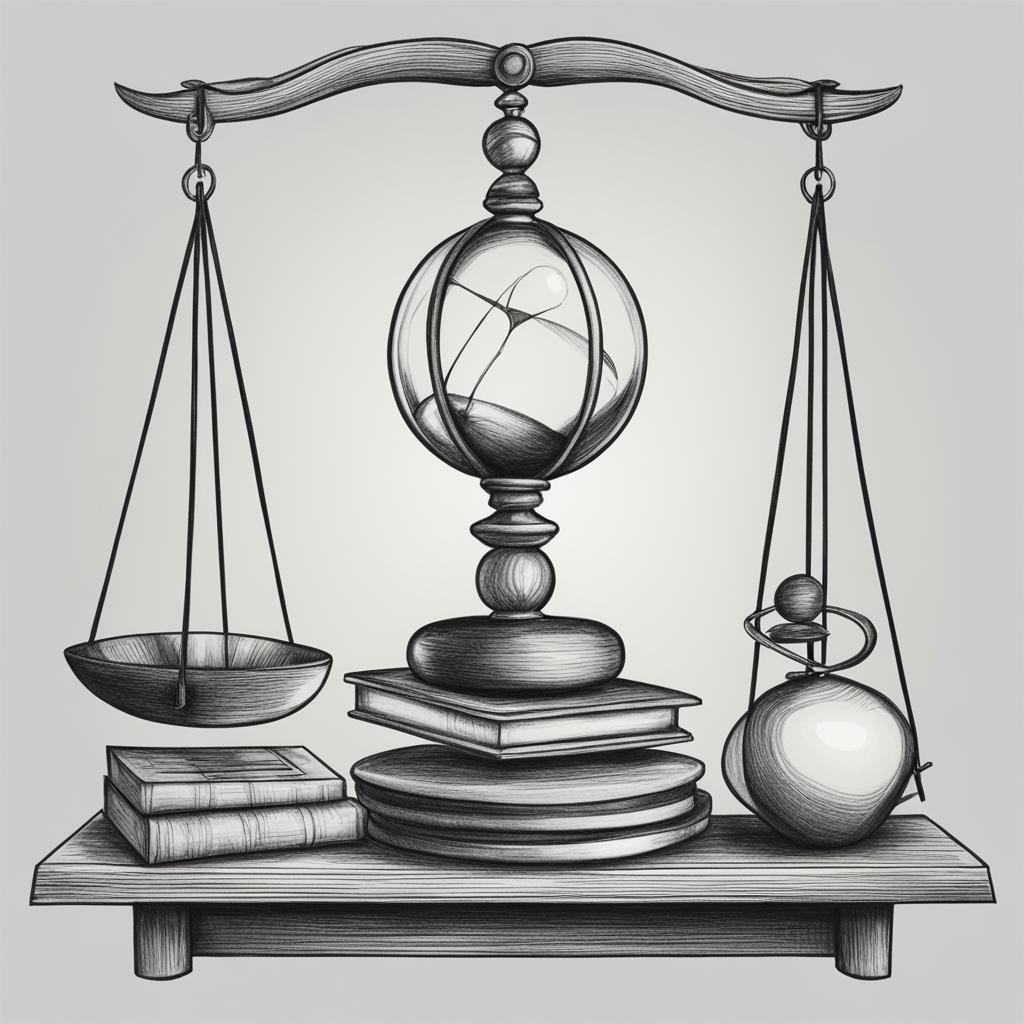 Free balance drawing AI Image | 10146592