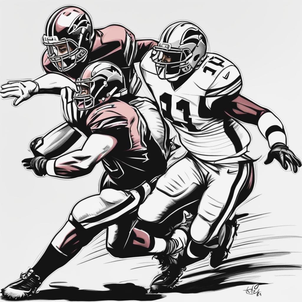 Free tackling drawing AI Image | 10152782