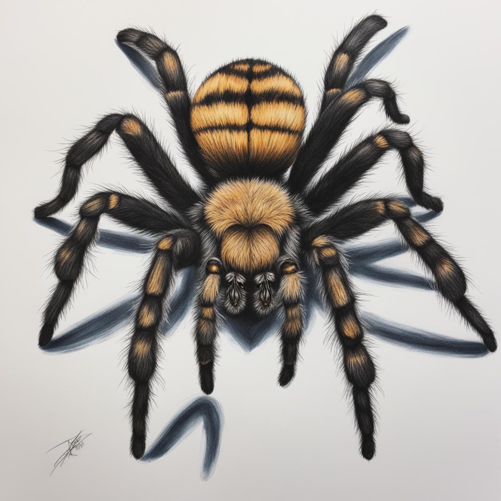 Free tarantula drawing AI Image | 10197078