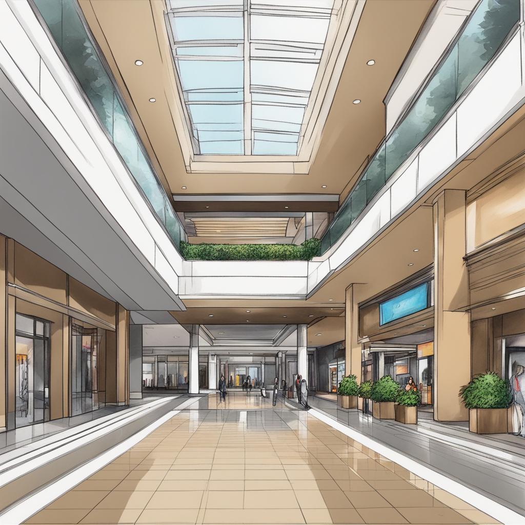 Free mall drawing AI Image | 10208807