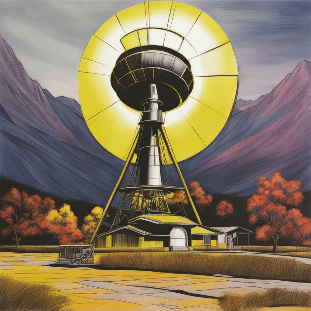 Free radiation drawing AI Image | 10215353