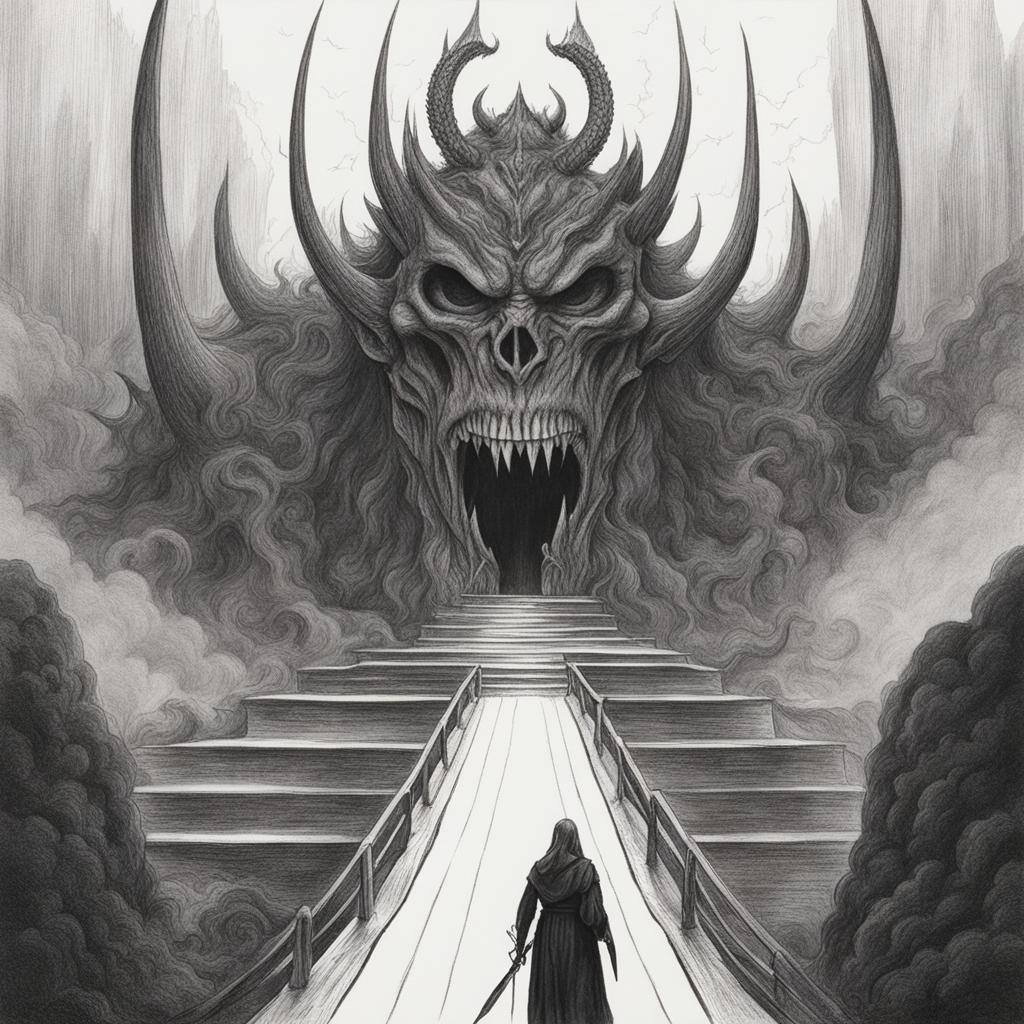 Free hellscape drawing AI Image | 10238339