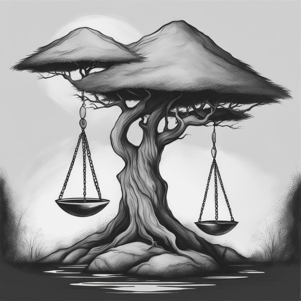 Free balance drawing AI Image | 10244958