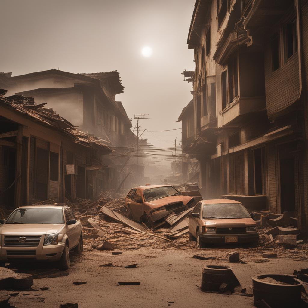 Free earthquake scene AI Image | 10282324
