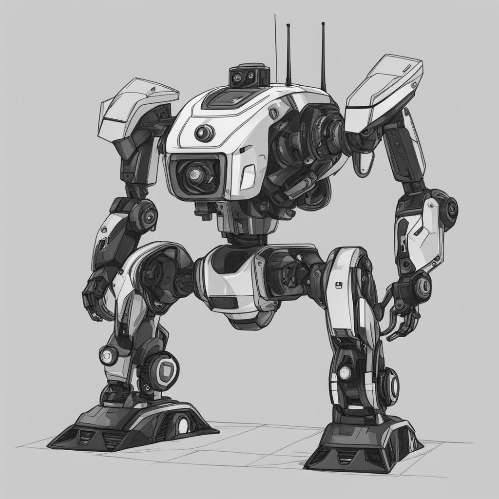 Free robotics drawing AI Image | 10310101