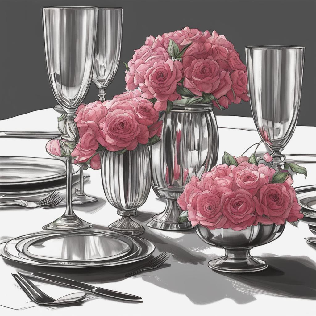 Free centerpieces drawing AI Image | 10311576