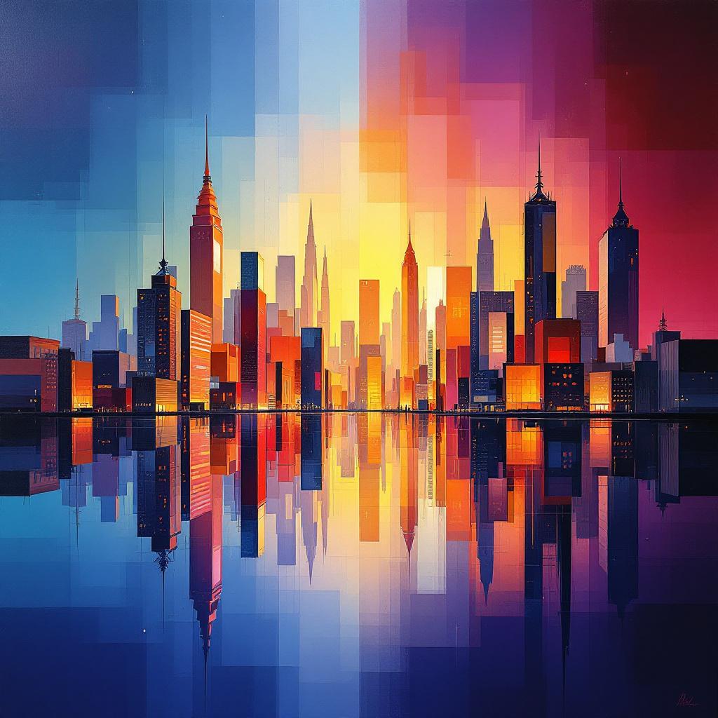 Free Abstract Cityscape AI Image | 10444517