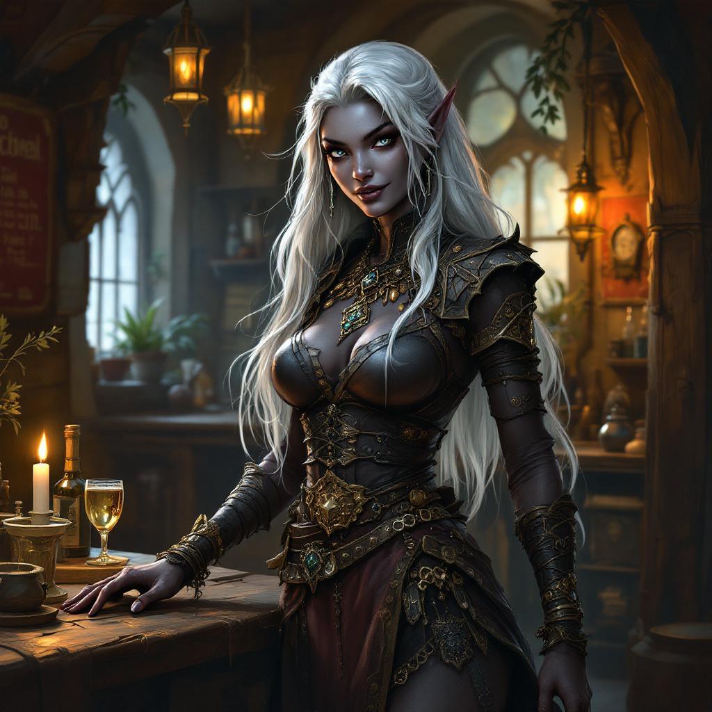 Free female drow AI Image | 10449184