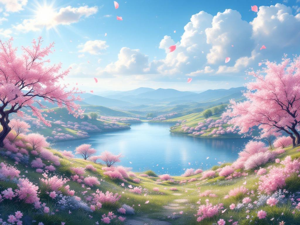 Free spring landscape AI Image | 10489179