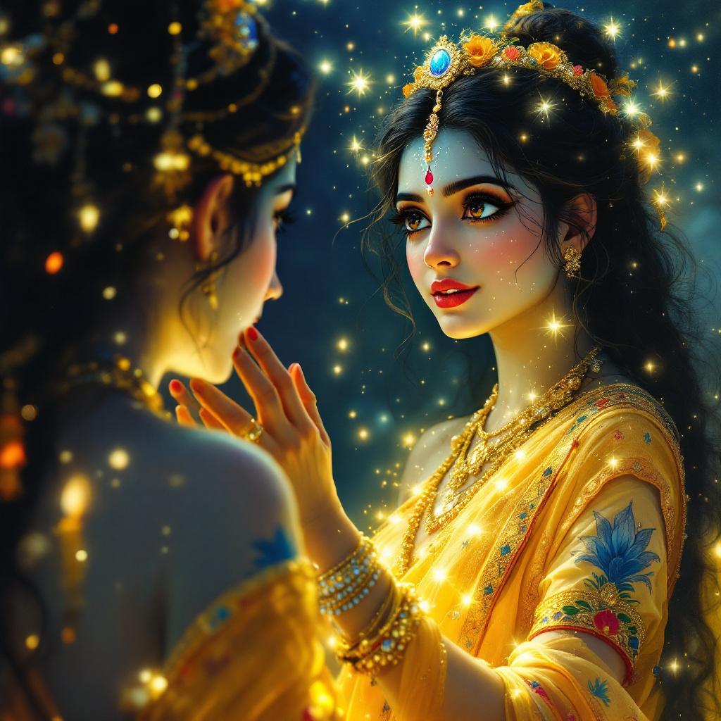 Free lord krishna devotee AI Image | 10481735