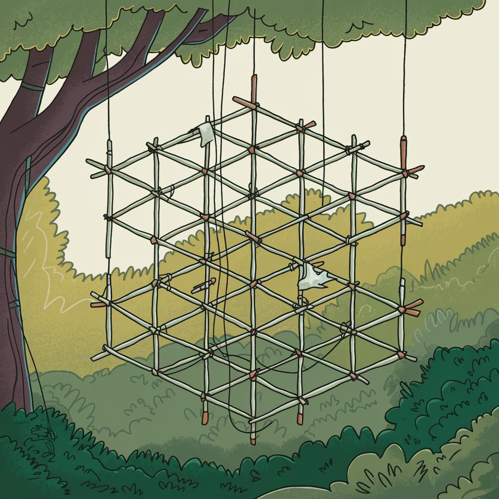 Free scaffolding cube AI Image | 10465410