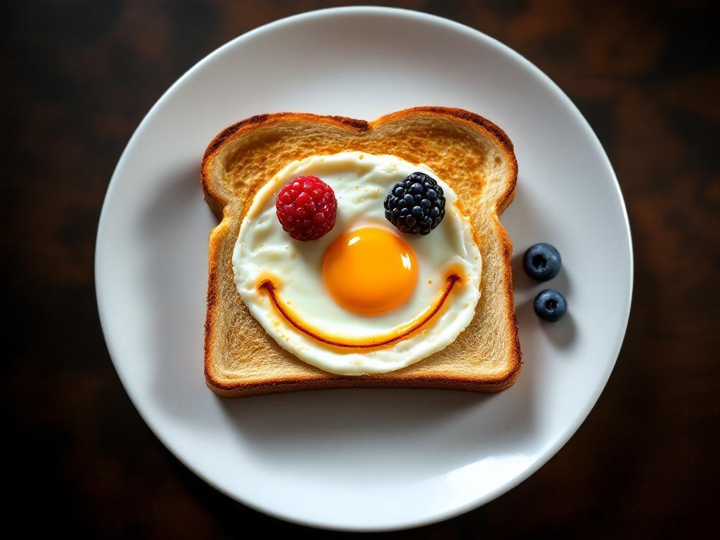 Free smiley face toast AI Image | 10484155