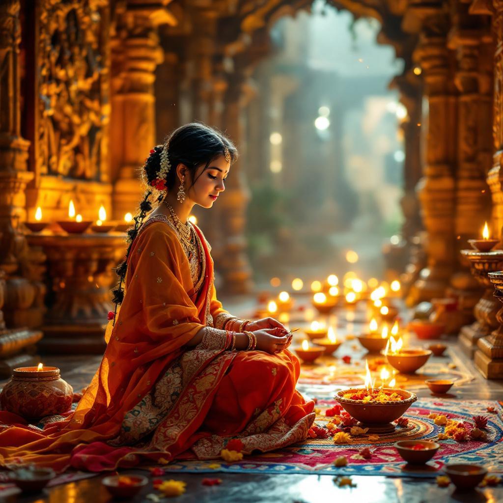 Free indian girl ritual AI Image | 10469284