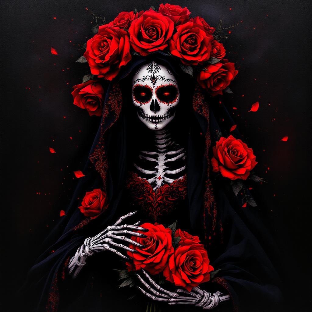 Free Santa Muerte Bride AI Image | 10473493
