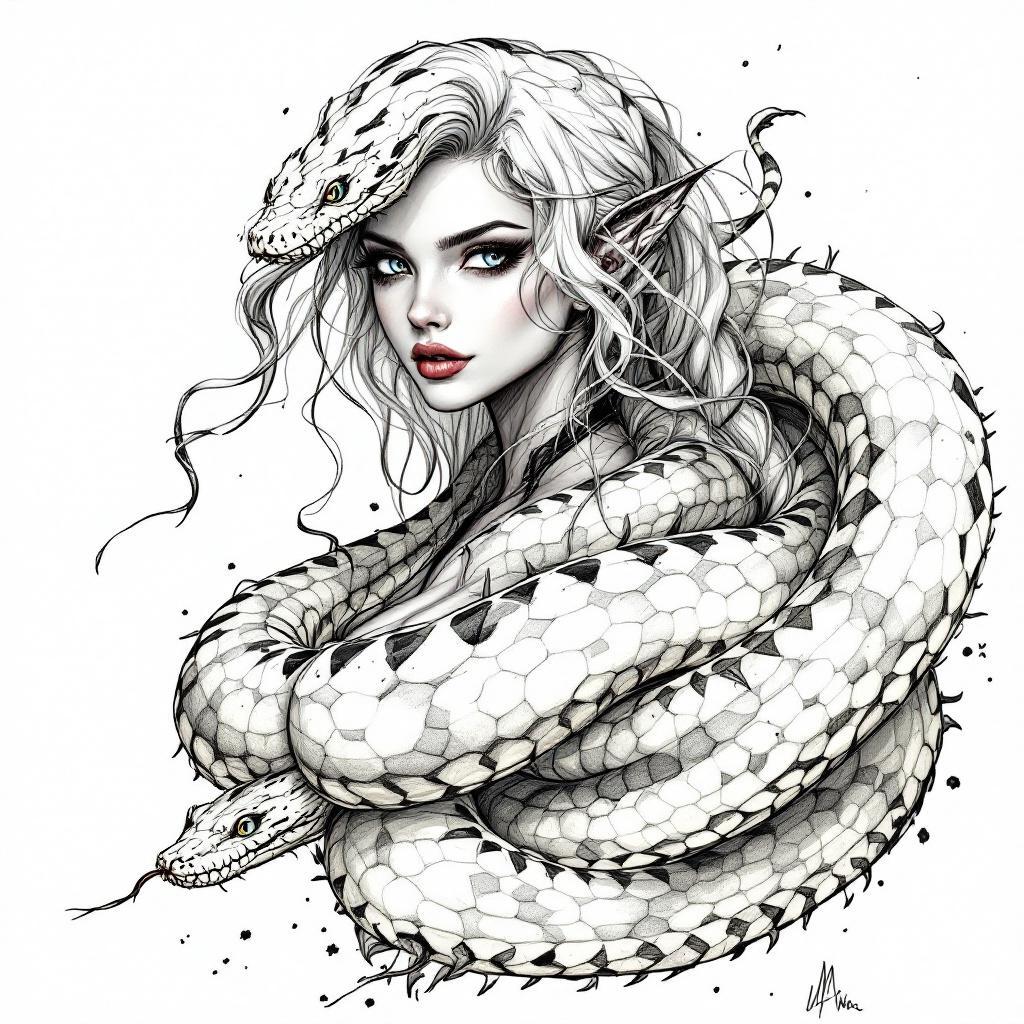 Free female snake humanoid AI Image | 10479153