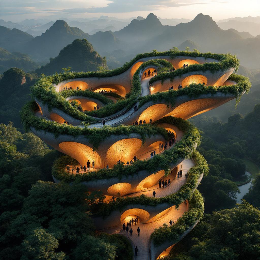 Free snake inspired pavilion AI Image | 10478232