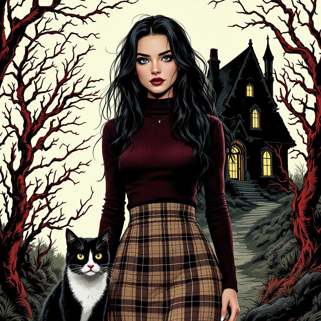Free gothic comic illustration AI Image | 10485151