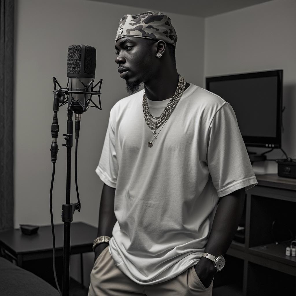 Free white rapper AI Image | 10398019