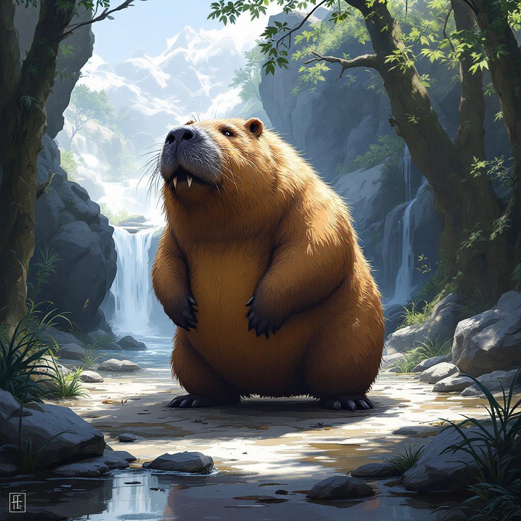 Free fat capybara AI Image | 10517211