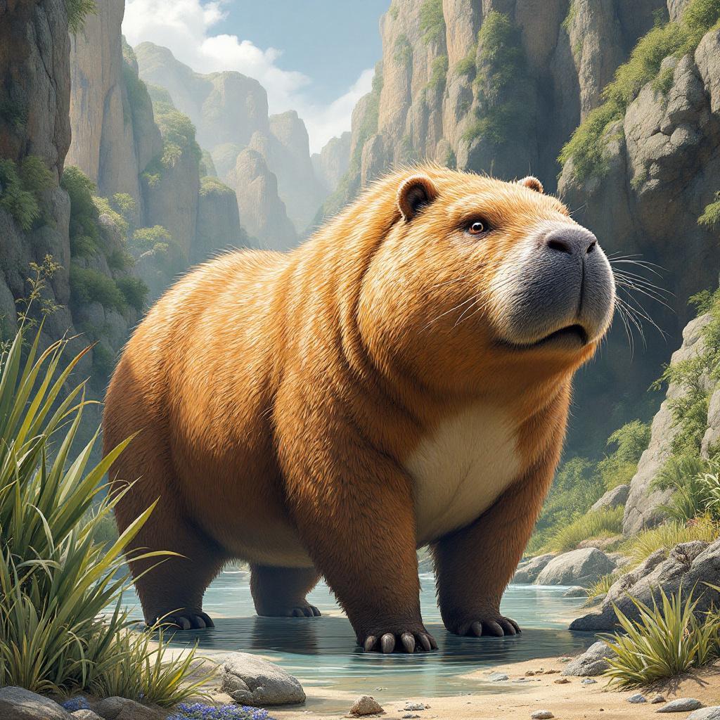 Free fat capybara AI Image | 10517217