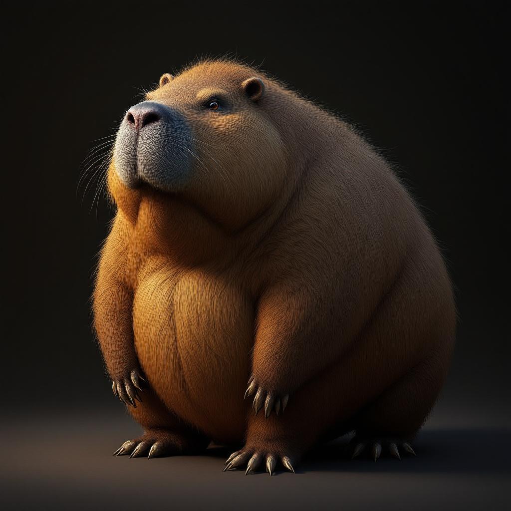 Free fat capybara AI Image | 10517218