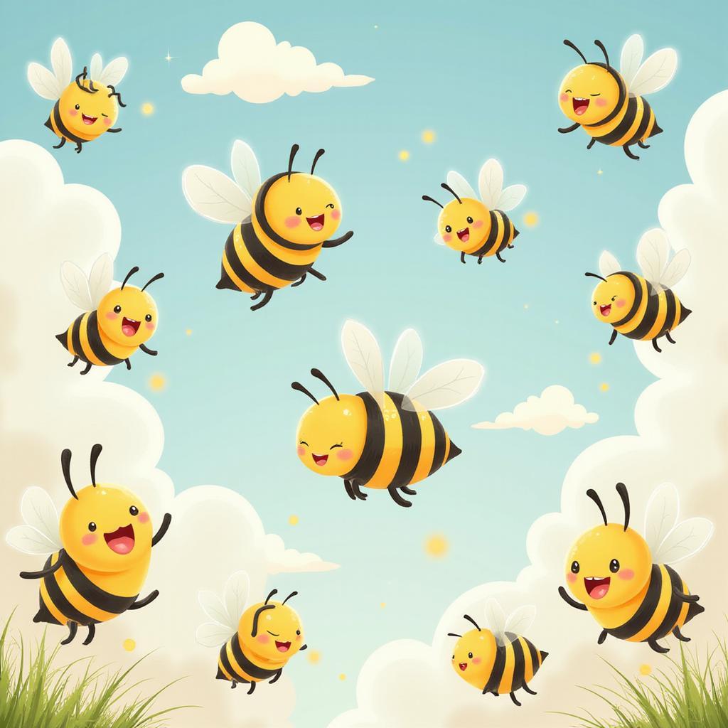 Free clipart bees AI Image | 10525642