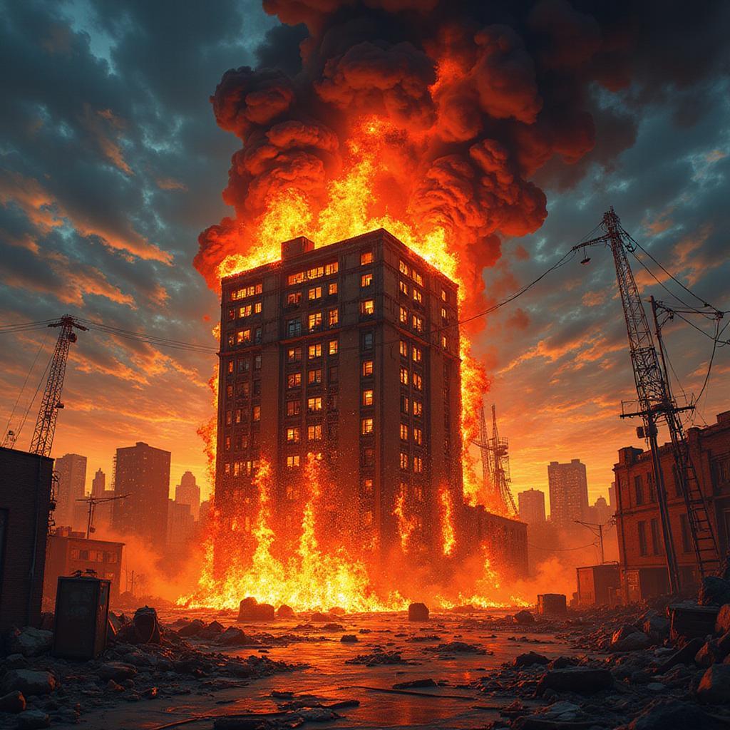 Free fire building AI Image | 10526363