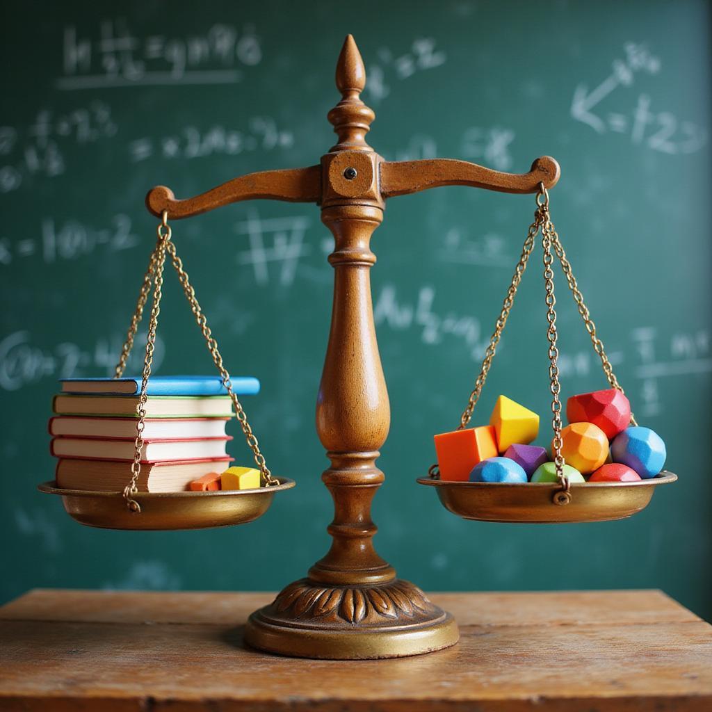 Free math balance scale AI Image | 10526369