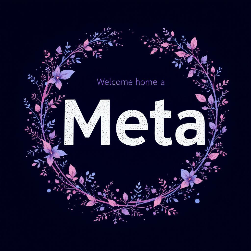 Free meta company sign AI Image | 10431097