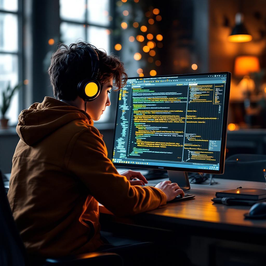 Free student coding AI Image | 10431370